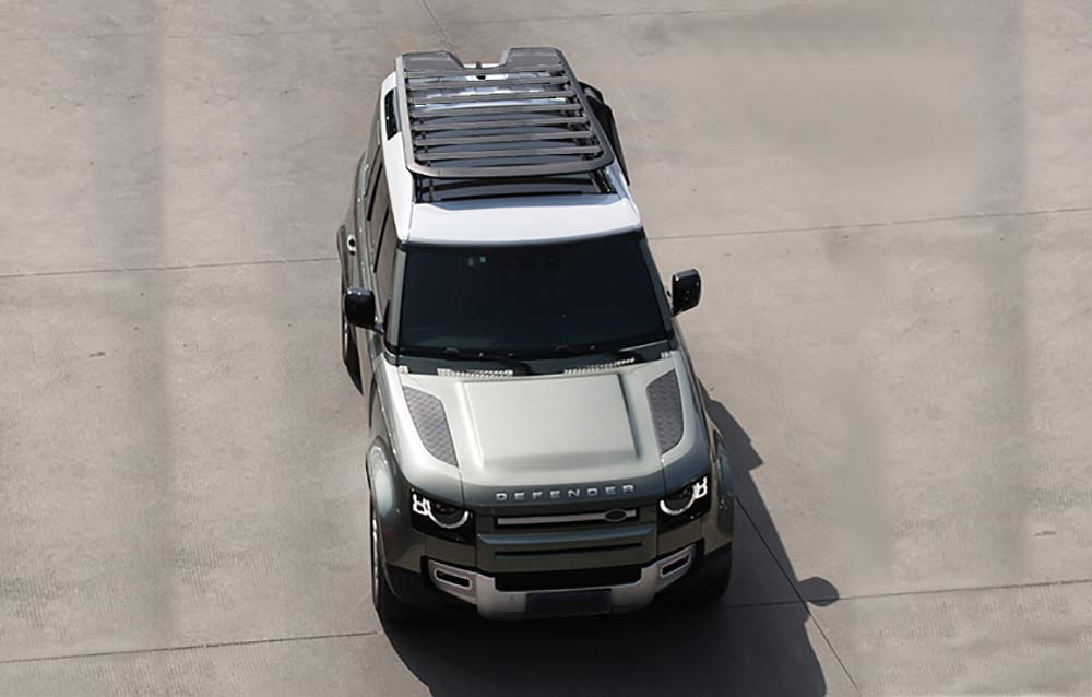 Galerie de toit pour Land Cruiser Defender 110 - couleur argent